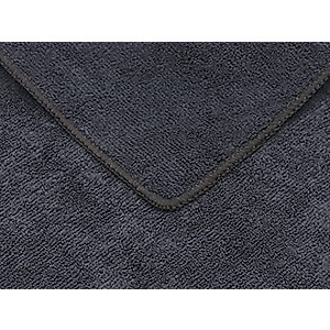 HYLLZB Microfiber Kitchen Dish Cloth Cleaning Rags, 9 Pack Microfiber Cleaning Cloth for Glasses, Lint Free Cloth Rags for Household Cleaning or Cooking, 12 x 12 Inches (Black)