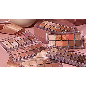 Go Ho 10 Colors Eyeshadow Palette,Matte&Glitter Eyeshadow Makeup,High Pigmented Shades,Naturing-Looking, High Pigment Waterproof Cool Eye Eyeshadow Palette,14 Midsummer Dream