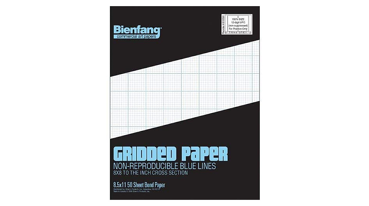 Bienfang 8x8 Designer Grid Paper Pad - 50 Sheets