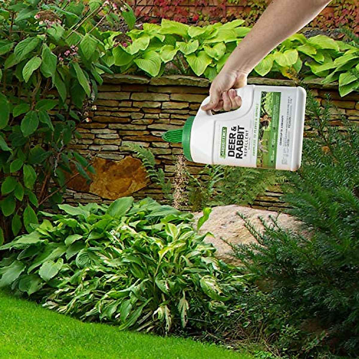 Liquid Fence Deer And Rabbit Repellent Granular 5 Pounds, Harmless To Plants And Animals(Pack of 4)