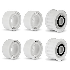 Guide Wheels 4 Pack with 2 Pack Pulley Gears Replacement Parts 3884997-R6 Compatible with Maytronics Dolphin,Nautilus CC Plus Fits M200/M400/M500 &Dx3/Dx4/Dx6 Premier Pool Cleaner Accessories