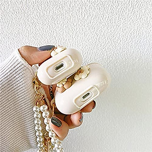 Fycyko Compatible with AirPods Case with Girls Cute Simple 3D Bear Design Smooth Soft TPU Keychain Cover Case for Airpods 2 &1,Cute for Airpods-Brown Bear