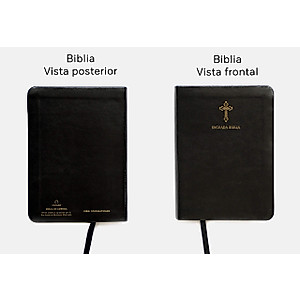Biblia Católica en español. Símil piel negro, tamaño compacto / Catholic Bible. Spanish-Language, Leathersoft, Black, Compact