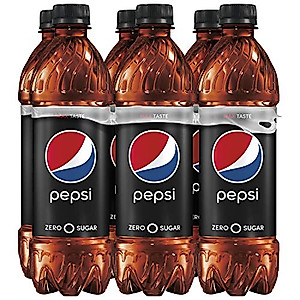 Pepsi Zero Sugar, 16.9oz Bottles (6 Pack)