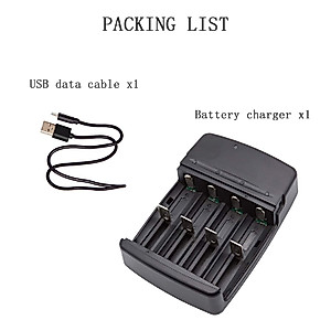 Ultracell USB Universal Smart Battery Charger for 14500 3.2V AA 700mAh LiFePO4 Batteries