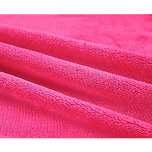 Cozy Fleece Microplush Warm Crib Sheets for Girls (Set of 2), Super Soft and Cozy Fitted Crib Sheets for Standard Crib Mattress, Baby Crib Sheets for Winter, Pink/White with Moon & Stars, 28in x 52in