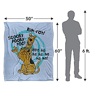 Scooby-Doo Quoted Officially Licensed Silky Touch Super Soft Throw Blanket 50" x 60"