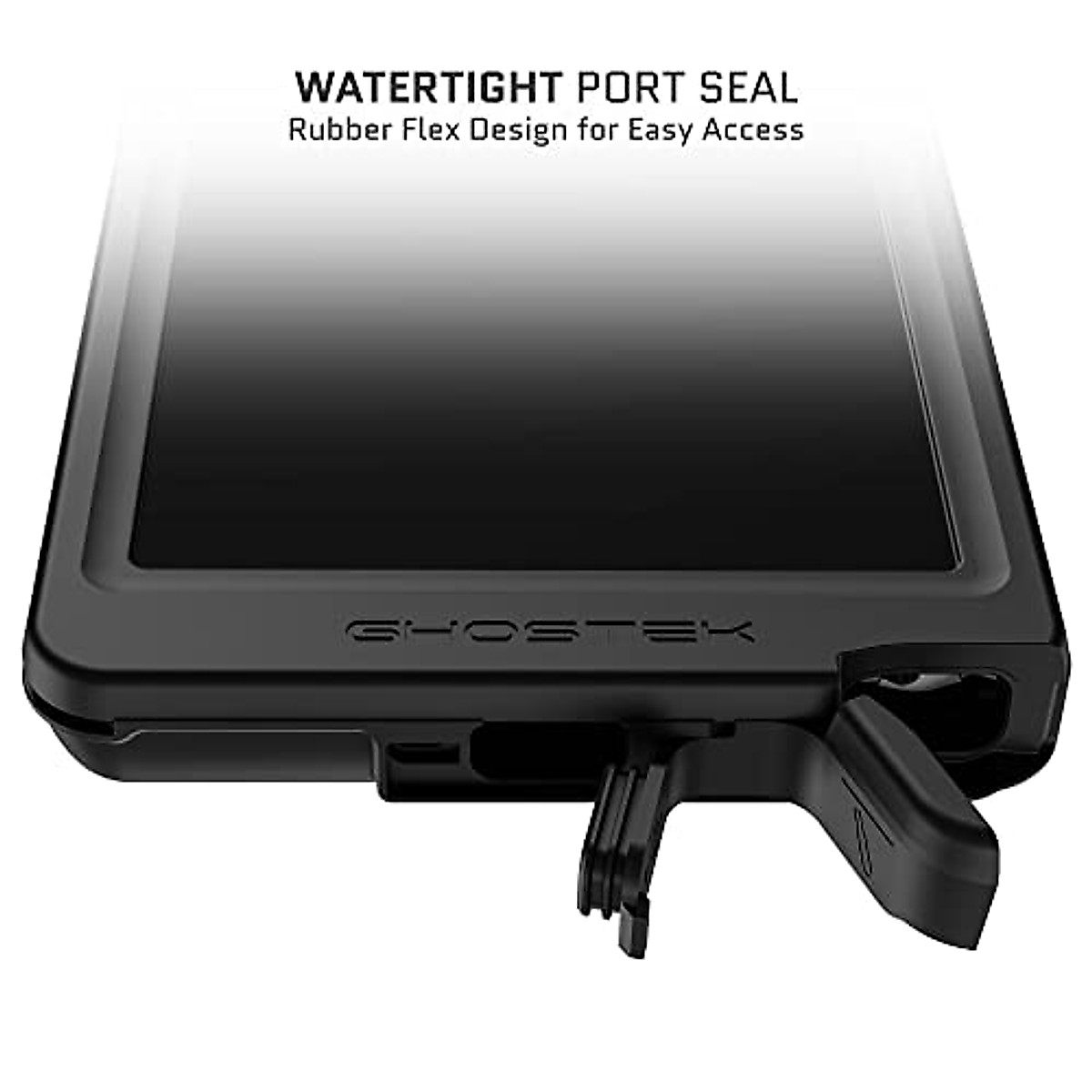 Ghostek NAUTICAL Slim Waterproof Case for Galaxy S22 Ultra 5G - Heavy Duty Shockproof Protection, Built-In Screen & Camera Lens Protector (Black)