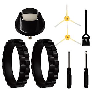 iParto Tires for IROBOT ROOMBA Front Wheel Caster Replacement Parts Kit for ROOMBA 614 650 665 671 692 694 761 770 780 790 805 850 860 861 866 877 880 890 891 895 960 980 981 985 Side Brush with Tools