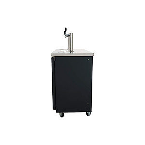 PEAKCOLD 2 Door, 4 Tap Commercial Beer Dispenser - Double Tower Keg Cooler - Kegerator; 60" W