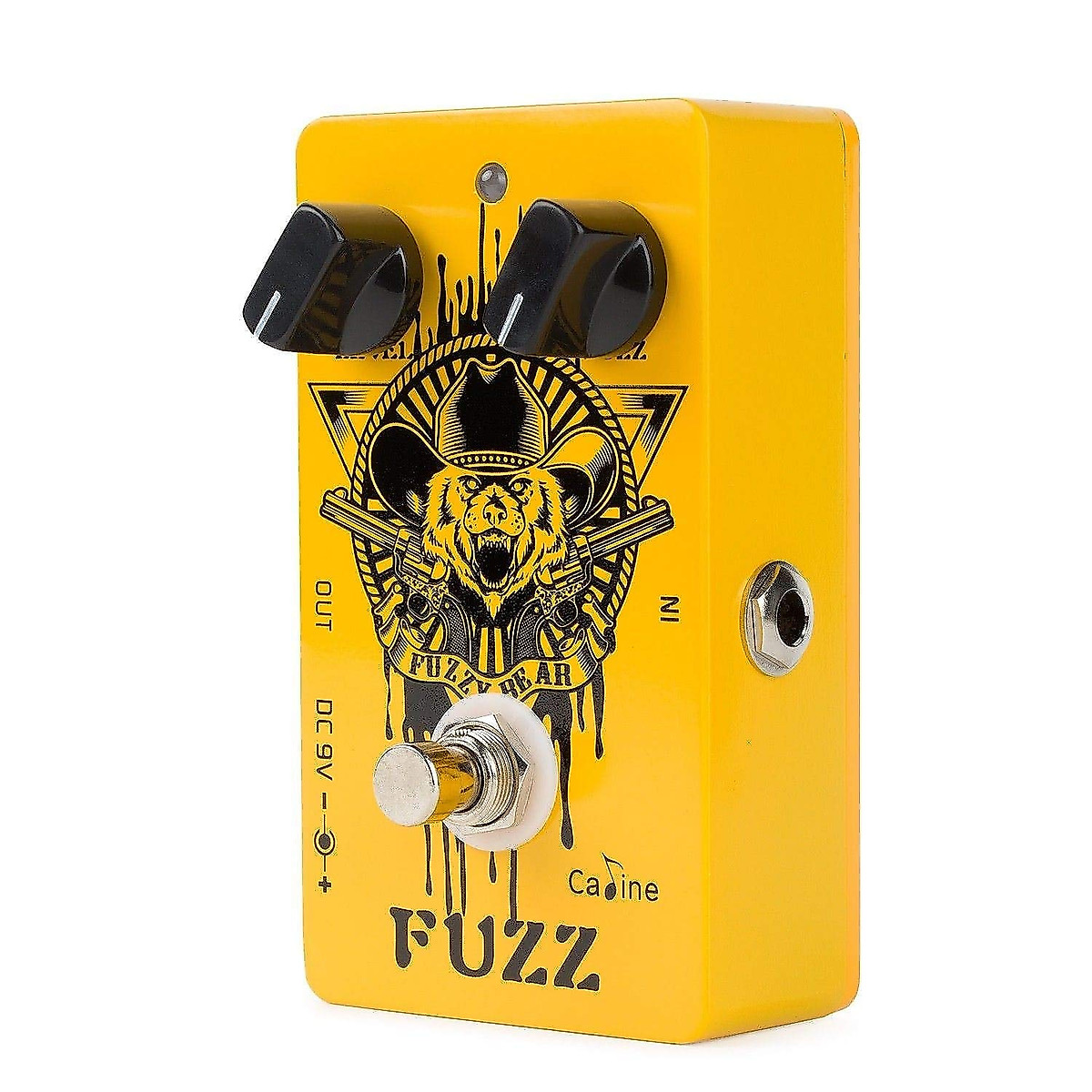 Caline Fuzz Bear Guitar Effects Pedal Multieffects Pedals Metal True Bypass Orange CP-46