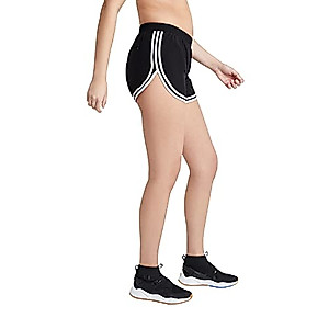 Champion, Varsity, Moisture Wicking, Lightweight Gym Shorts for Women, 3.5", Black, Small