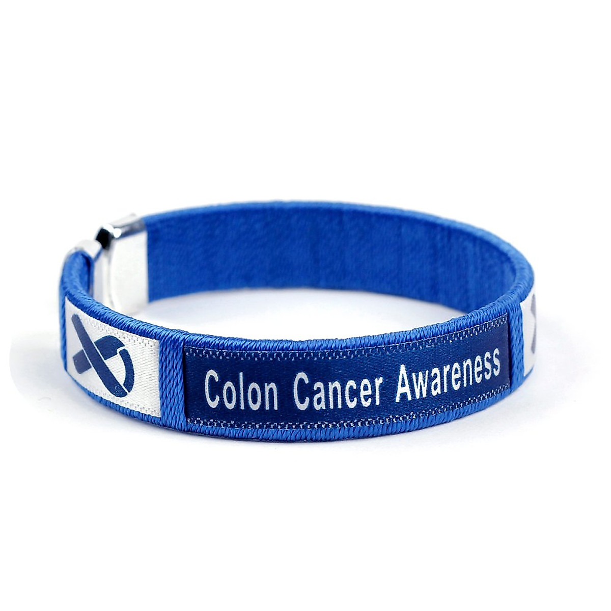Fundraising For A Cause| Dark Blue Ribbon Colon Cancer Bangle Bracelet – Dark Blue Ribbon Awareness Bracelet for Colon Cancer (1 Bracelet)