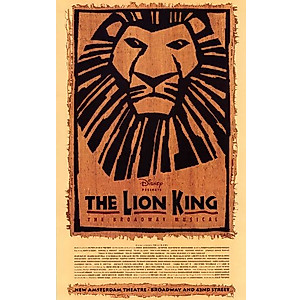 The Lion King The Broadway Musical Poster Broadway Theater Play 11x17 MasterPoster Print, 11x17