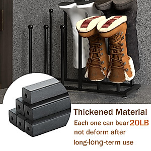 SINKHANUN Boot Rack Shoe Organizer - Stainless Steel Boot Organizer for Tall Boots, Rain Boot for Entryway, Closet Floor