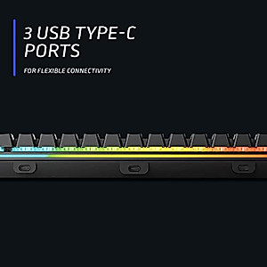 Mountain Everest 60 Compact RGB Gaming Keyboard - with Lubricated Hot-Swappable Mechanical Contacts and More Encore - US ANSI (Everest 60 | Touch 55, Quartz B)