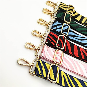 Beacone Wide Shoulder Strap Adjustable Replacement Crossbody Handbag Purse Strap Belt (Zebra Pattern-White)