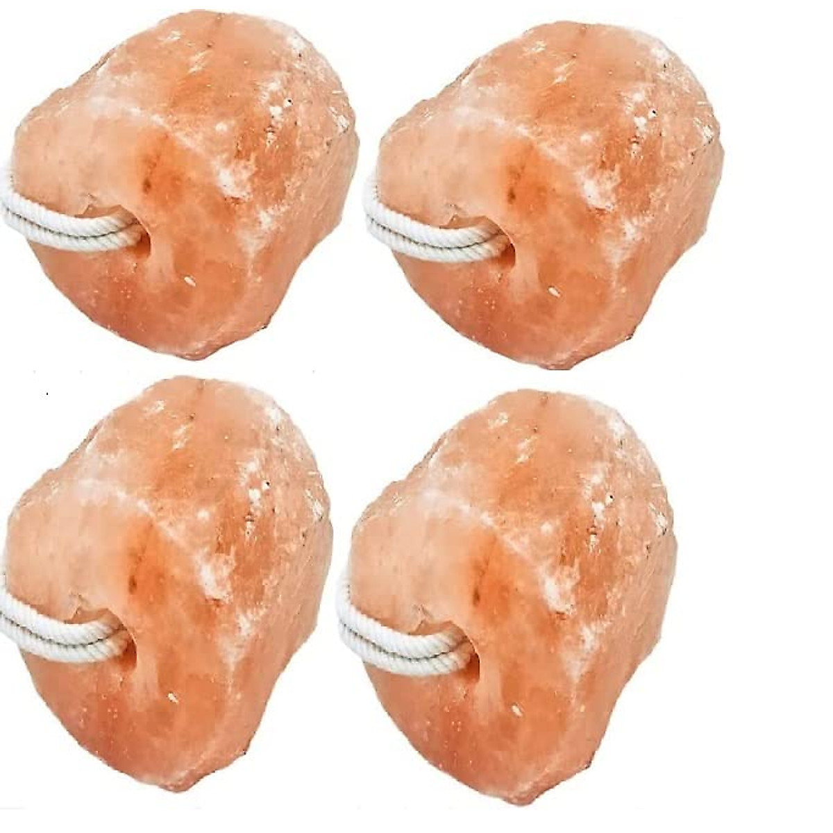 Yield Titan Himalayan Pink Salt 14 LB, Salt Licks for Animals Licking Block for Horses, Cows, Deer, and Other Livestock - Rope Included 3.5Lbs Each(4 Qty)