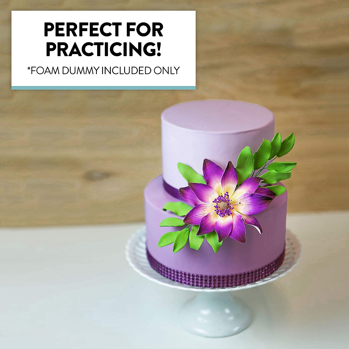 Global Sugar Art Cake Dummy Round, 6 x 6 Inches