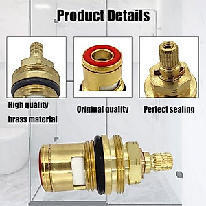 Ceramic Cartridge Assembly Compatible with T&S Brass Faucets, Temperature 40F-140F, Pressure 20PSI-125PSI, Hot Ceramic Cartridge faucet parts Replace 013787-45
