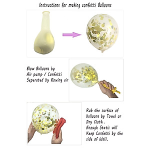 Hot Pink Balloons Assorted Black Gold Pink Party Decorations for Bachelorette Bridal Baby Shower Women Birthday (Latex Pink + Gold Confetti)