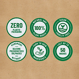 Nature's Apothecary Lemongrass Shampoo Bar - All-Natural, Handmade in USA - Eco-Friendly, Vegan - Sulfate-Free - All Hair Types - 5 oz.