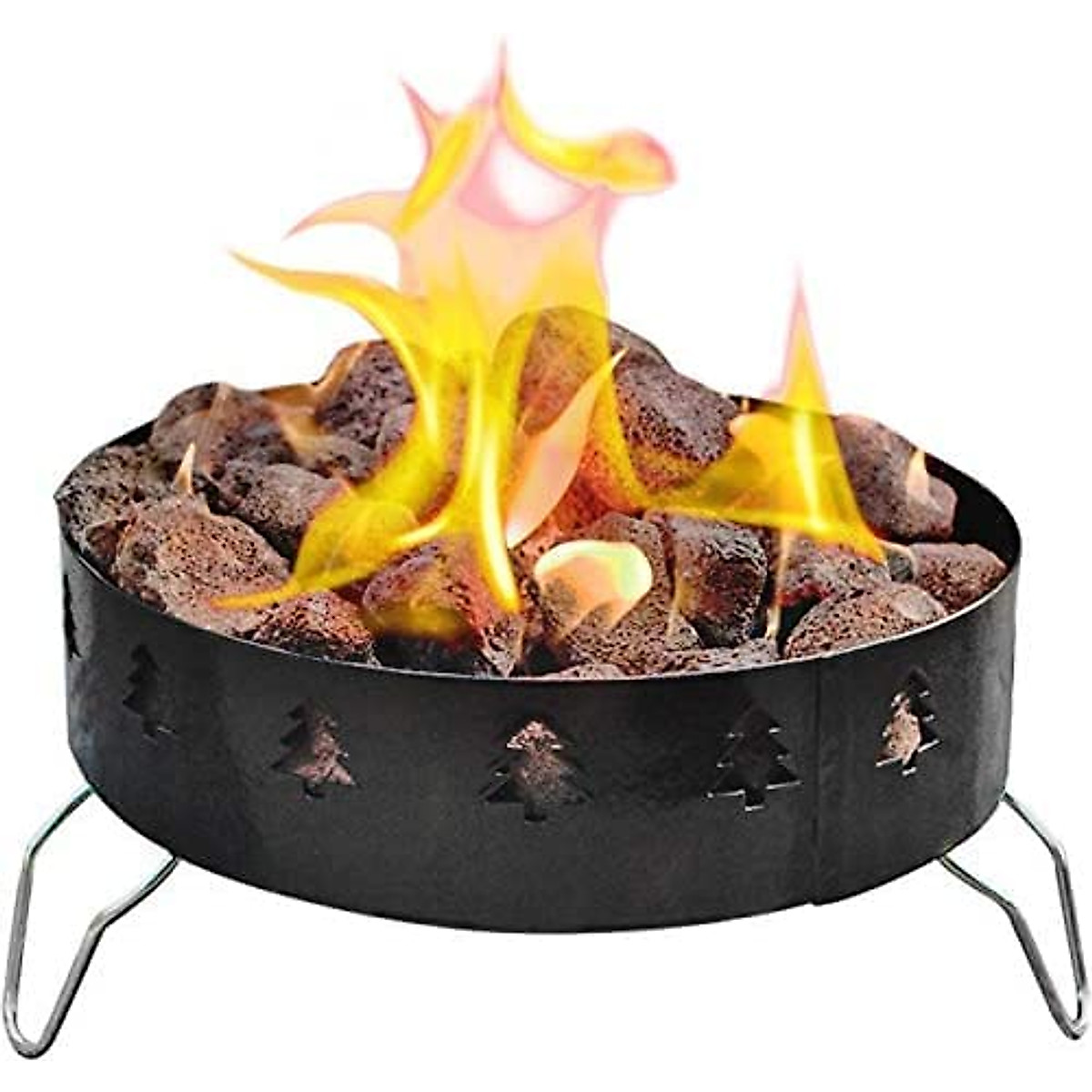Camp Chef Compact Fire Ring Portable Propane Gas Fire Pit with Carry Kit, 15-Inch Diameter, 55,000 BTU