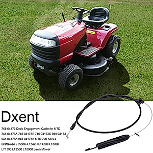 Dxent 746-04173 Deck Engagement Cable for MTD 746-04173A 746-04173B 746-04173C 946-04173 946-04173A 946-04173B MTD 700 Series Craftsman LT538G LT542H LT4200 LT3800 LT1500 LT2500 LT2000 Lawn Mower