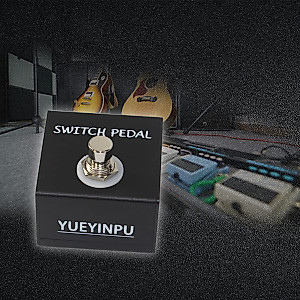 Yueyinpu Tap Switch Pedal For Guitar Effect Pedal With TS Cable (Unlatch Tap Switch)