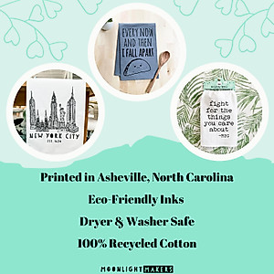 Funny Kitchen Towel, Sweet Carrot Lime, Flour Sack Dish Towel, Sweet Housewarming Gift, White