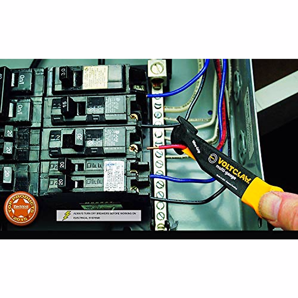 VoltClaw Multi-Gauge nonconductive Wire Electrical Pliers