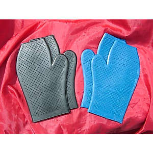 Weatherbeeta Roma Rubber Grooming Mitt Black