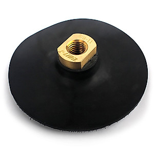 Z-LION 2Pcs Flexible Rubber Backer Pad 5 inch Hook&Loop Back Holder 5/8-11 Thread