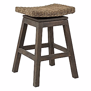 East at Main Heidi Brown Wooden Te"xtured Chair - 17"x17"x24"