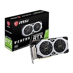 MSI Gaming GeForce RTX 2070 Super 8GB GDRR6 256-bit HDMI/DP NVLink Torx Fan Turing Architecture Overclocked Graphics Card (RTX 2070 Super Ventus OC) (Renewed)