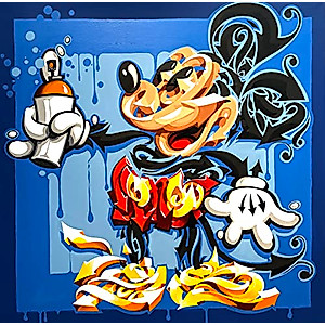 Deconstructed Reconstructed Mickey by Erni Vales of EVLworld Limited Edition Museum Grade Art Print on Aluminum Metal