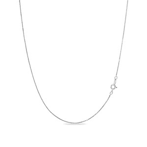 KEZEF 18k Gold Over Sterling Silver 1mm Box Chain Necklace Made in Italy | Sterling Silver Necklace Chain For Women | Gold Chain Necklace for Women, Men