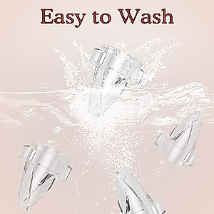 Zooawa 4 pc Duckbill Valves, Breast Pump Duckbill Valves Compatible with S18/S21/S23/S28/S32, Hands-Free Breast Pump Parts Replace