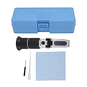 3 in 1 Refractometer, Brix Refractometer Calibration Screw Cover Plate Accurate Data High Accuracy for Chemistry