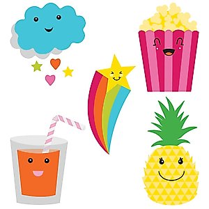 Carson Dellosa – School Pop Pop Delight Colorful Cut-Outs, Classroom Décor, 36 Pieces