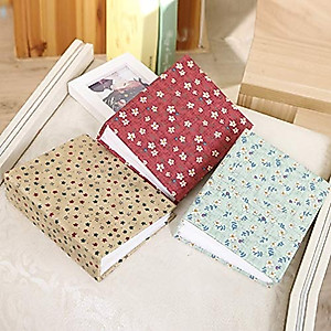 Garneck Baby Photo Album 4 x 6“,Photobook Album Family Album Floral Design Photo Album 50 Pockets