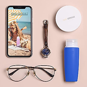 Valourgo 10 Pack Travel Bottles Set for Toiletries, 3 Ounce Portable Travel Size Containers Leak Proof Spray Bottles Tubes Shampoo Conditioner Accessories with Label