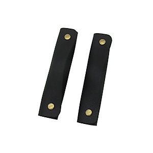 2 Pcs Black Handbag Handle Leather Wrap Covers Purse Handle Protectors Cover for Purse Bag Supplies