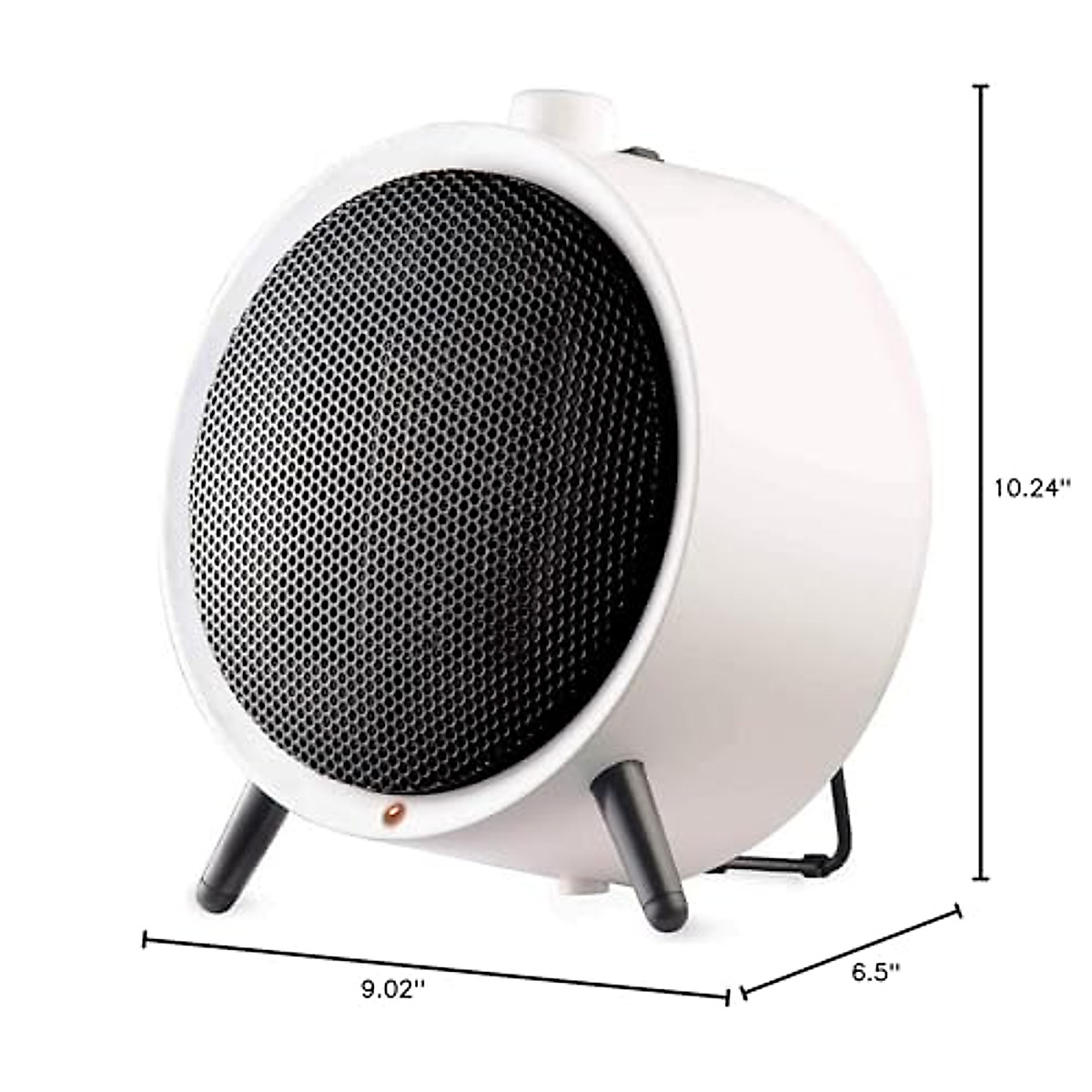 Honeywell HCE200W UberHeat Ceramic White Energy Efficient Space Saving Portable Heater with 2 Heat Settings & Adjustable Thermostat for Living Room, Bedroom, Office