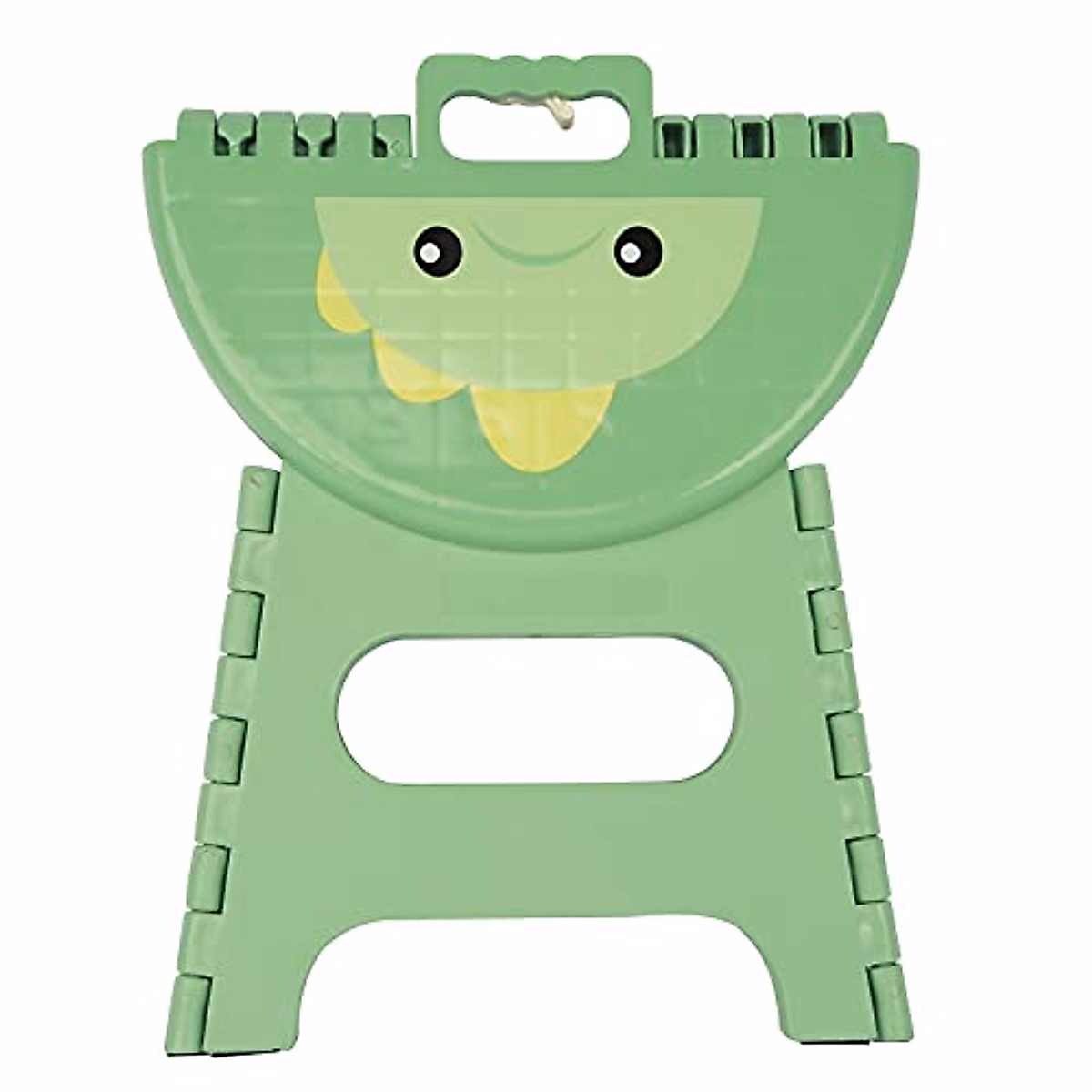 famobay Home Foldable Step stools - Round Cartoon Seat -11 Inches Wide & 9 Inches Tall - 300 lbs Capacity - Light Weight Plastic Design (Dinosaur, 1)