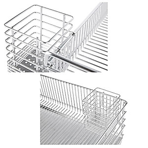 VATYA 18-8 Stainless Steel Vertical Cutlery Container, Silver