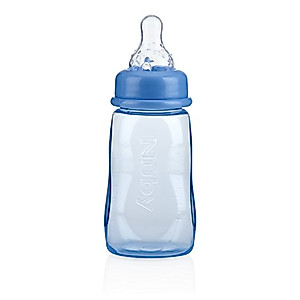 Nuby Standard Neck Tinted Feeding Nurser, 1 Count (Pack of 1), Colors May Vary