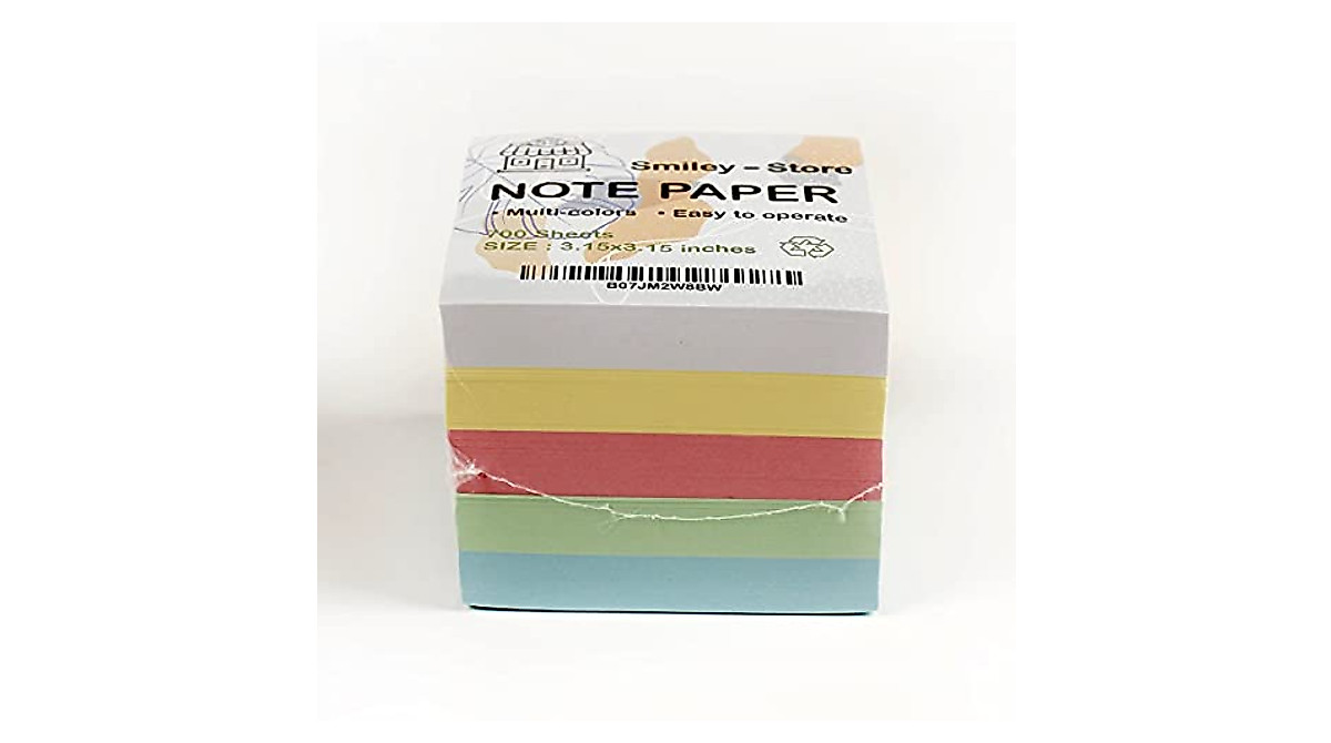 Colorful Blank Notes Paper - 700 Sheets in 5 Colors