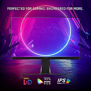 ViewSonic ELITE XG321UG 32 Inch 4K IPS 144Hz Gaming Monitor with G-Sync, Mini LED, Nvidia Reflex, HDR1400, Advanced Ergonomics, HDMI and DP for Esports