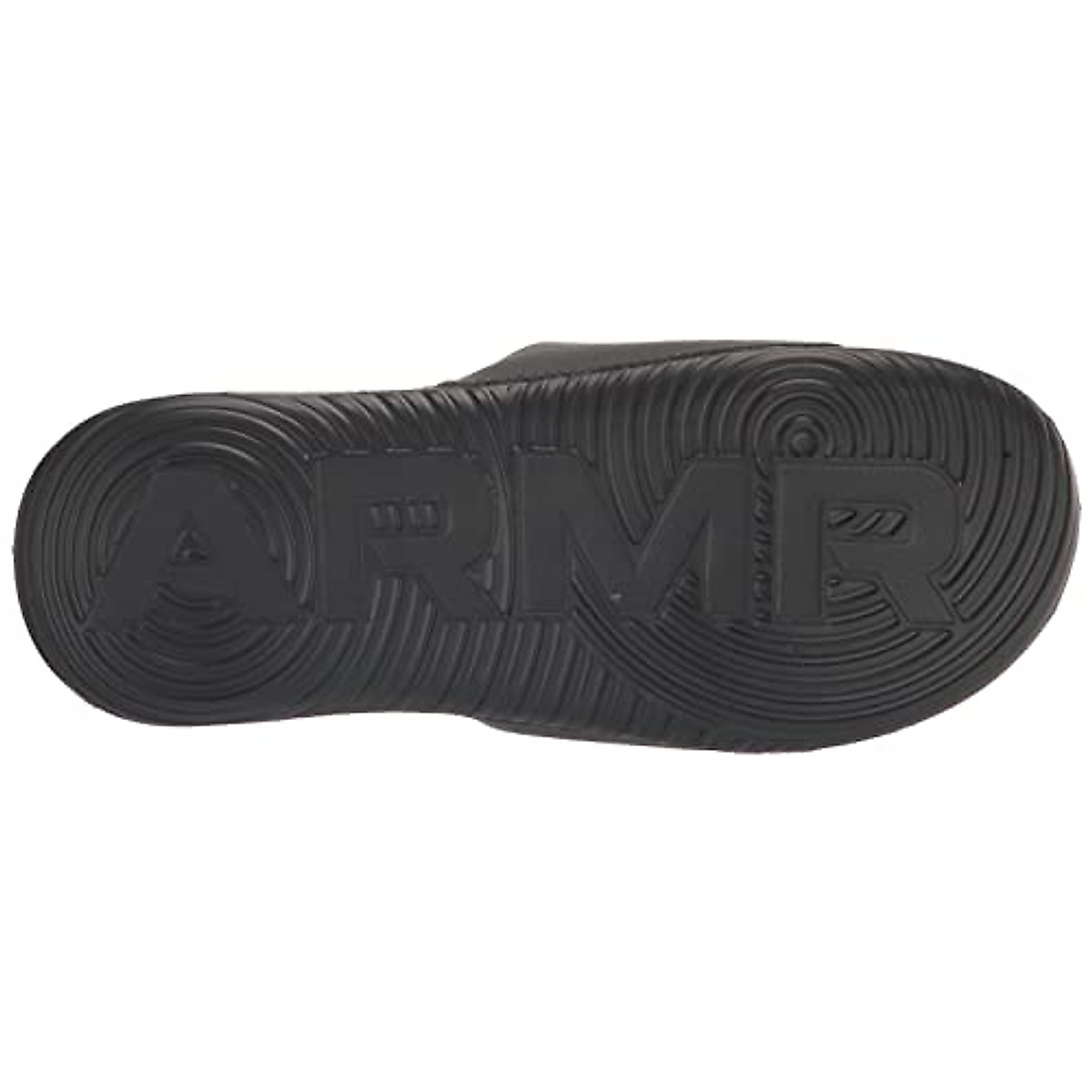 Under Armour Boys' Big Kid Ansa Fixed Strap, (007) Black/Black/Yellow Ray, 4